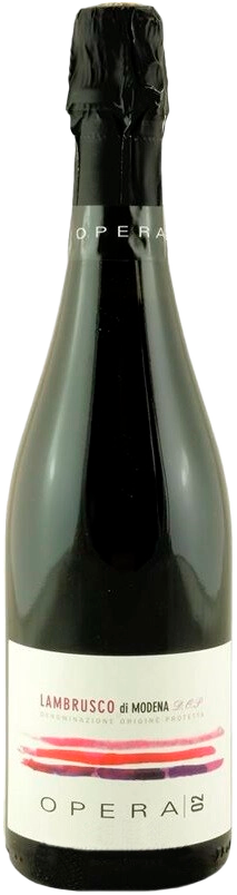 Игристое вино красное брют Opera 02 Brut Lambrusco di Modena DOP Ca ...